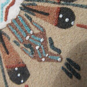 Art | Authentic Navajo Sandpaiting Pollen Boy Signed D Thomson Framed ...